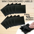 LotFancy 20 Pack Mini Chalkboard Tags, Small Stickers, Wood Food Labels ...