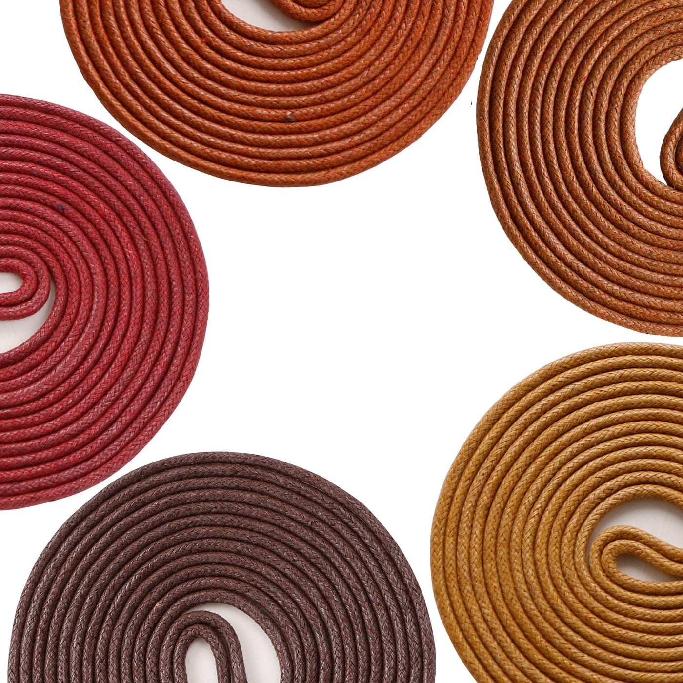 Santimon 5 Pairs Replace Shoe Laces Round Strings for Boots Sneakers ...