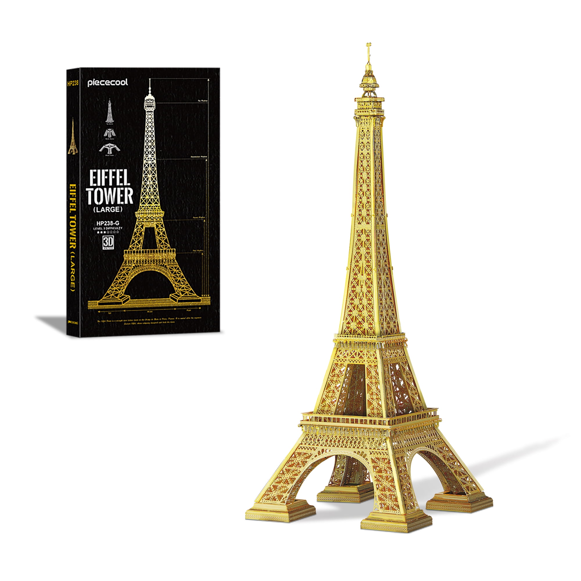 Piececool 3D Metal Puzzles Eiffel Tower Model Kits Building Blocks DIY ...