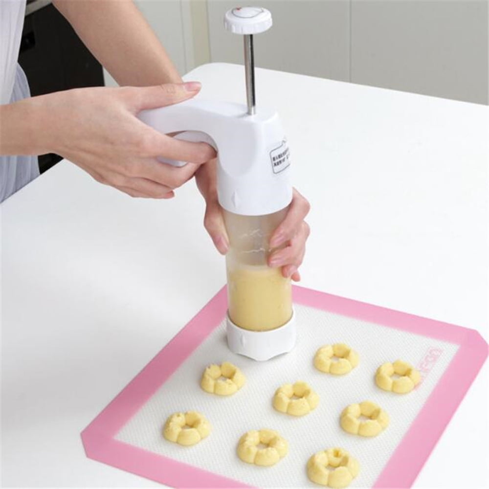 INTSUPERMAI Plastic Cookie Cutter Cookie Gun Set Biscuit Cake Press ...
