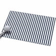 Abstract Navy Blue Stripe Rectangle Area Rug 2x3ft,Living Room Rug Non ...