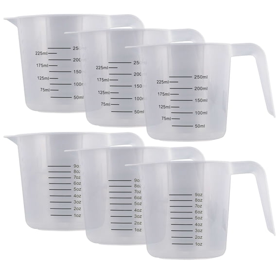U.S. Kitchen Supply - 32 oz Plastic Measuring Cups with Handles (Pack ...