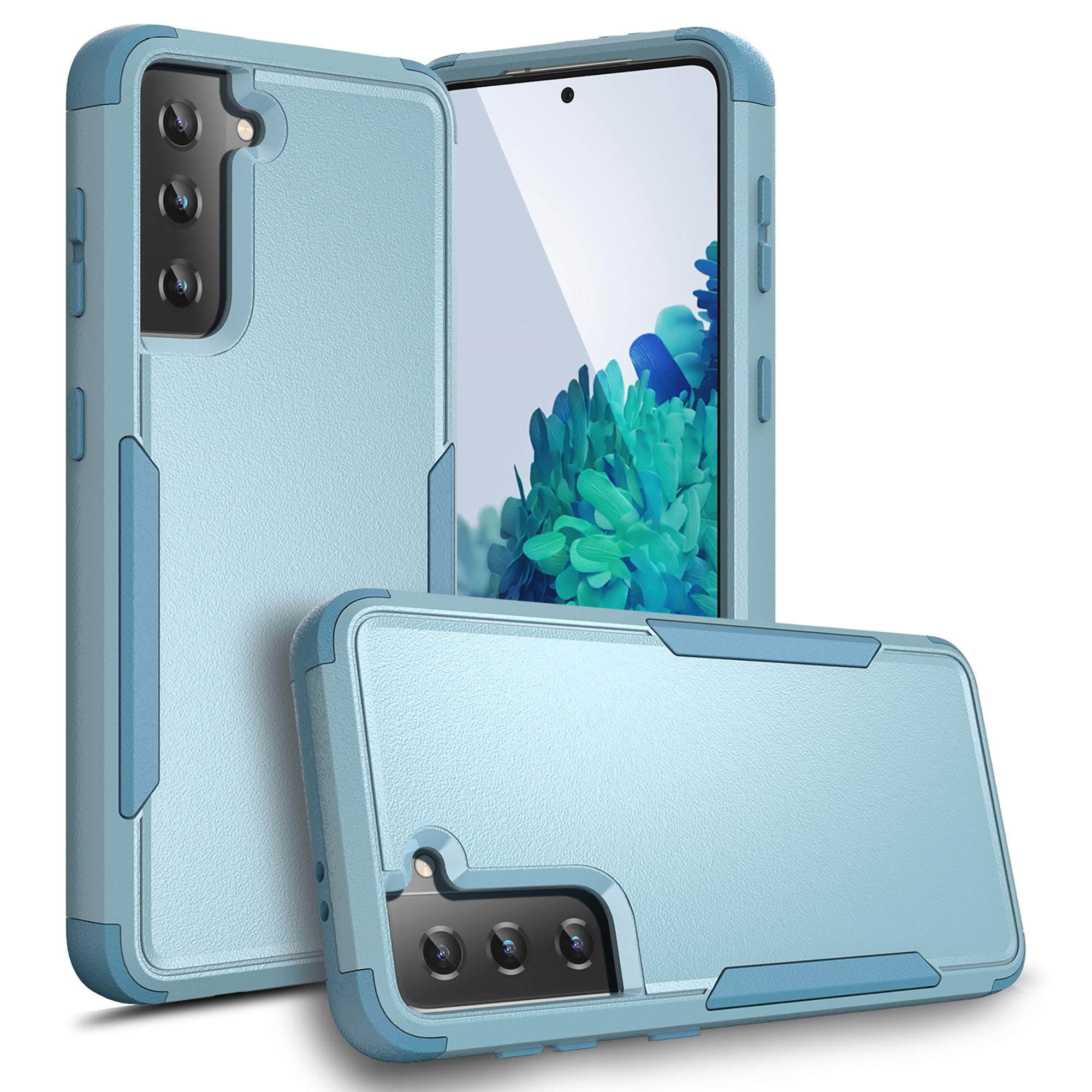 ULAK Samsung Galaxy S21 Case, 3 in 1 Sturdy Protective Hybrid Shock ...