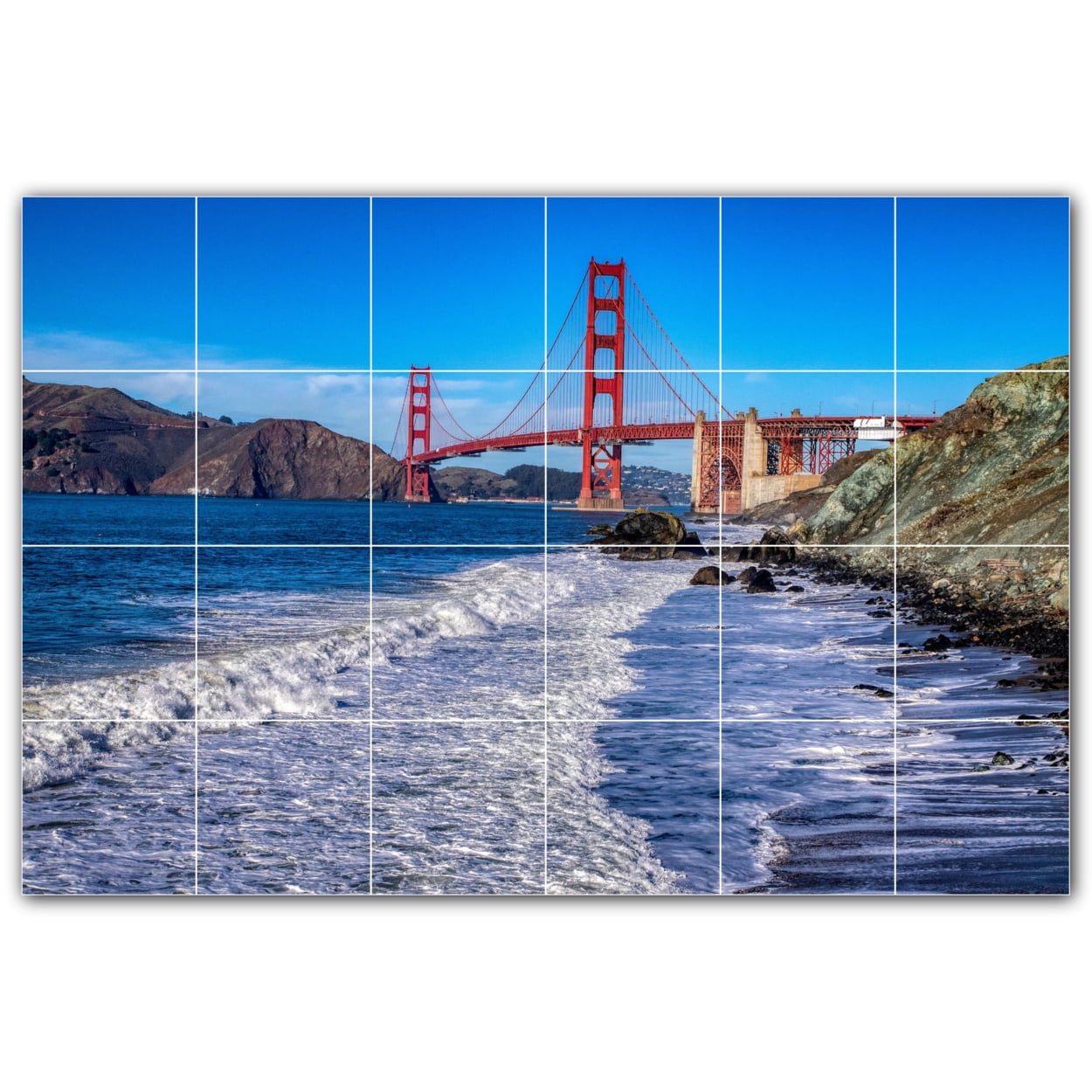 Picture-Tiles.com: Bridge Ceramic Tile Wall Mural WAL500253-64L. 48"W x ...