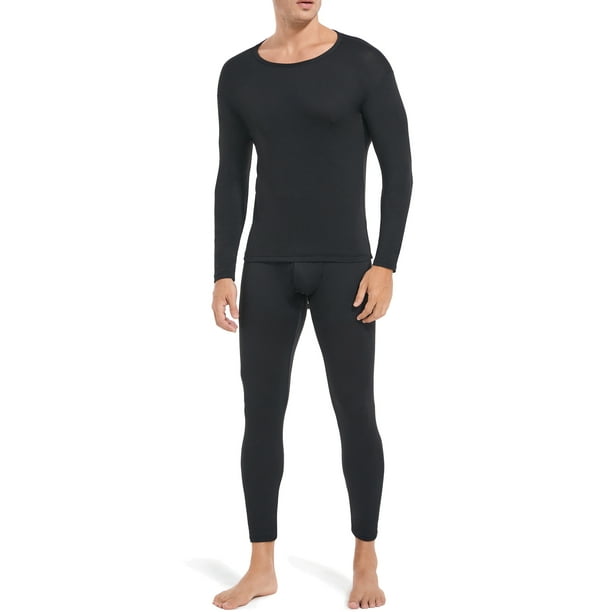 Thermal Underwear Set for Men Long Johns Basic Layer Top Bottom for ...
