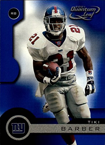 2001 Quantum Leaf #127 Tiki Barber NFL Football Trading Card - Walmart.com