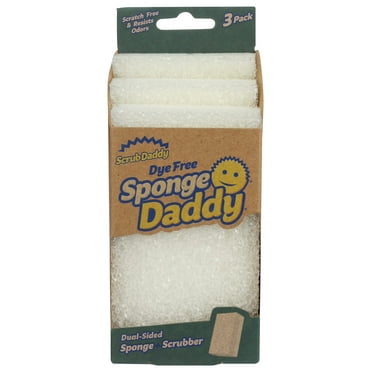 Scrub Daddy Original Scratch Free FlexTexture Scrubbing Sponge, Yellow ...