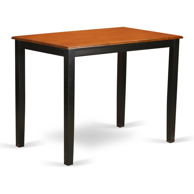 Pemberly Row Wood Counter Height Table in Black/Cherry - Walmart.com