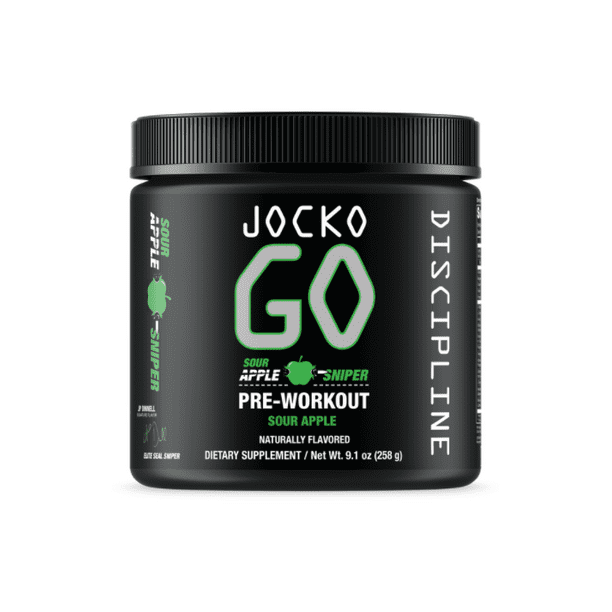 Jocko Go Pre-Workout Powder Sour Apple Sniper, 9.1oz - Walmart.com