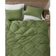 Chezmoi Collection Logan Olive Green Comforter Set Oversized King Size ...