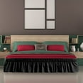 Bed Skirts Home Decor, Aesthetic Bed Skirt to Cover Perimeter of Bed ...