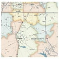 Dallas - Fort Worth TX ZIP Code Laminated Map (' x 36') - Walmart.com