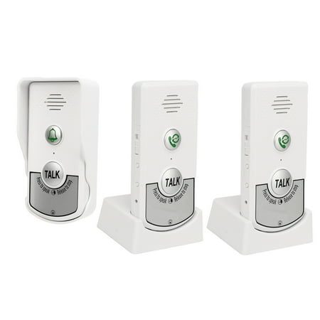 Wireless Voice Intercom , 1000m Distance Wireless Intercom Doorbells ...