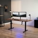 VIVO Manual 71” x 30” Stand Up Desk, Dark Walnut Table Top, Black Frame ...