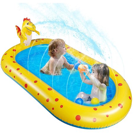 3 in 1 Dinosaur Inflatable Baby Swimming Pool with Sprinkler for Kids ...