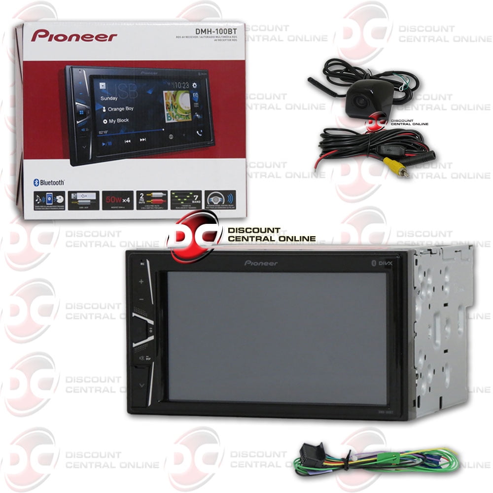 Pioneer Double DIN DMH-100BT 6.2 Digital Media Receiver AM/FM MP3 Bluetooth with ...