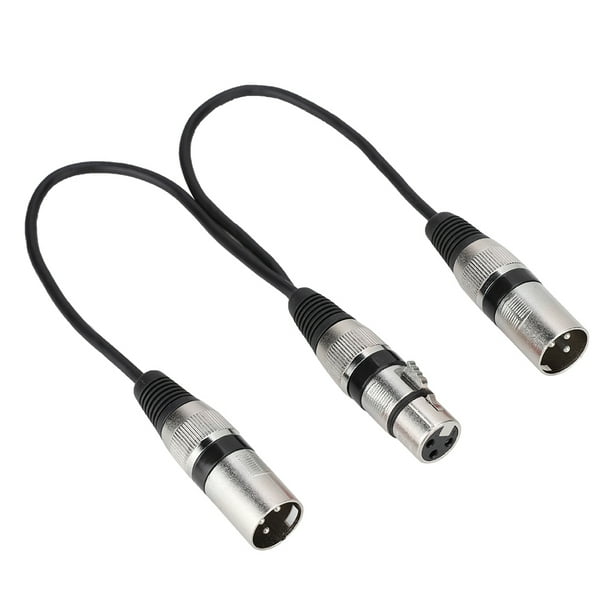 XLR Splitter Adapter,30cm XLR Female Jack XLR Audio Splitter XLR ...