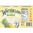 Waterloo Craft Mocktail Sparkling Water, Pina Colada, 12 fl oz, 6 pack ...