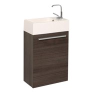"Fresca Coda 14"" White Modern Space-Saver Corner Bathroom Vanity with ...