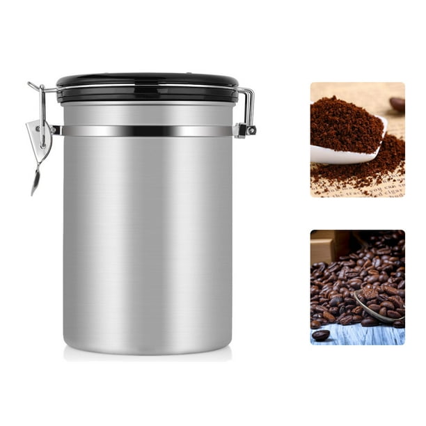 Coffee Stainless Steel Container,Large Airtight Kitchen Sotrage ...