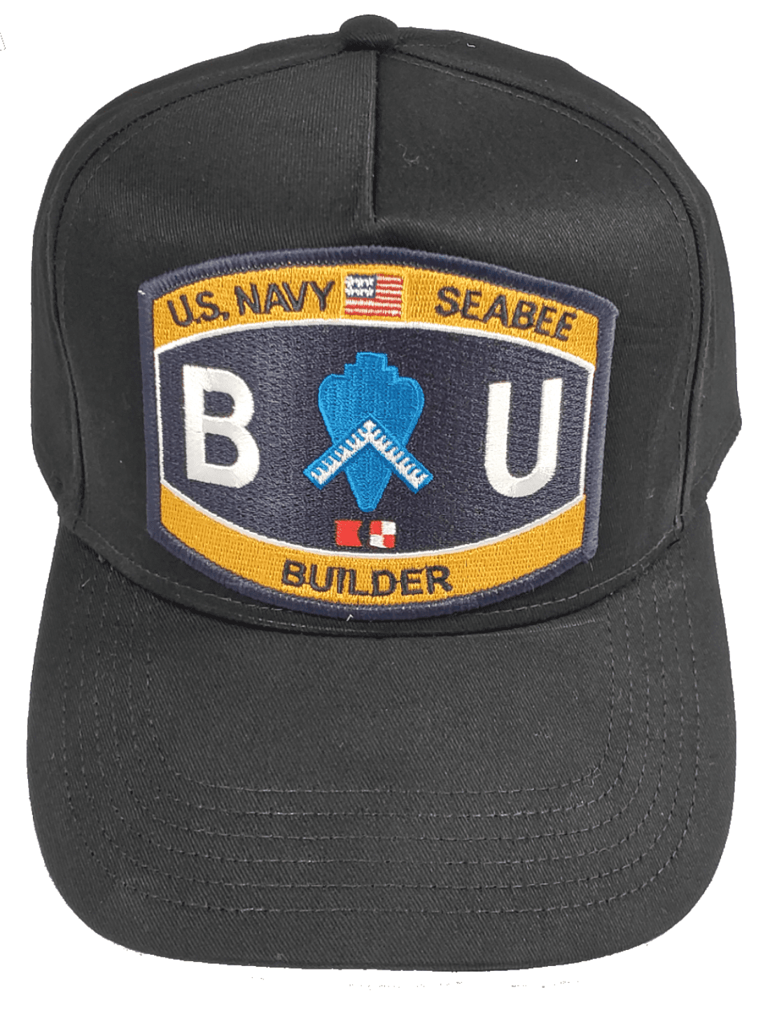 US Navy Seabee Builder (BU) HAT - Black - Veteran Owned Business ...