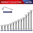 URIJDAS-5/16-18 x 1/2" 20Pcs Flat Head Hex Socket Cap Screws Bolts ...