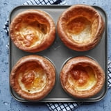 Yorkshire Pudding Pan Set of 2, 4-Cup Nonstick Muffin Top Pan, Shallow ...