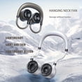 2025 Upgraded Wearable Neck Fan, 360° Adjustable, LED Display, 4 Quiet ...