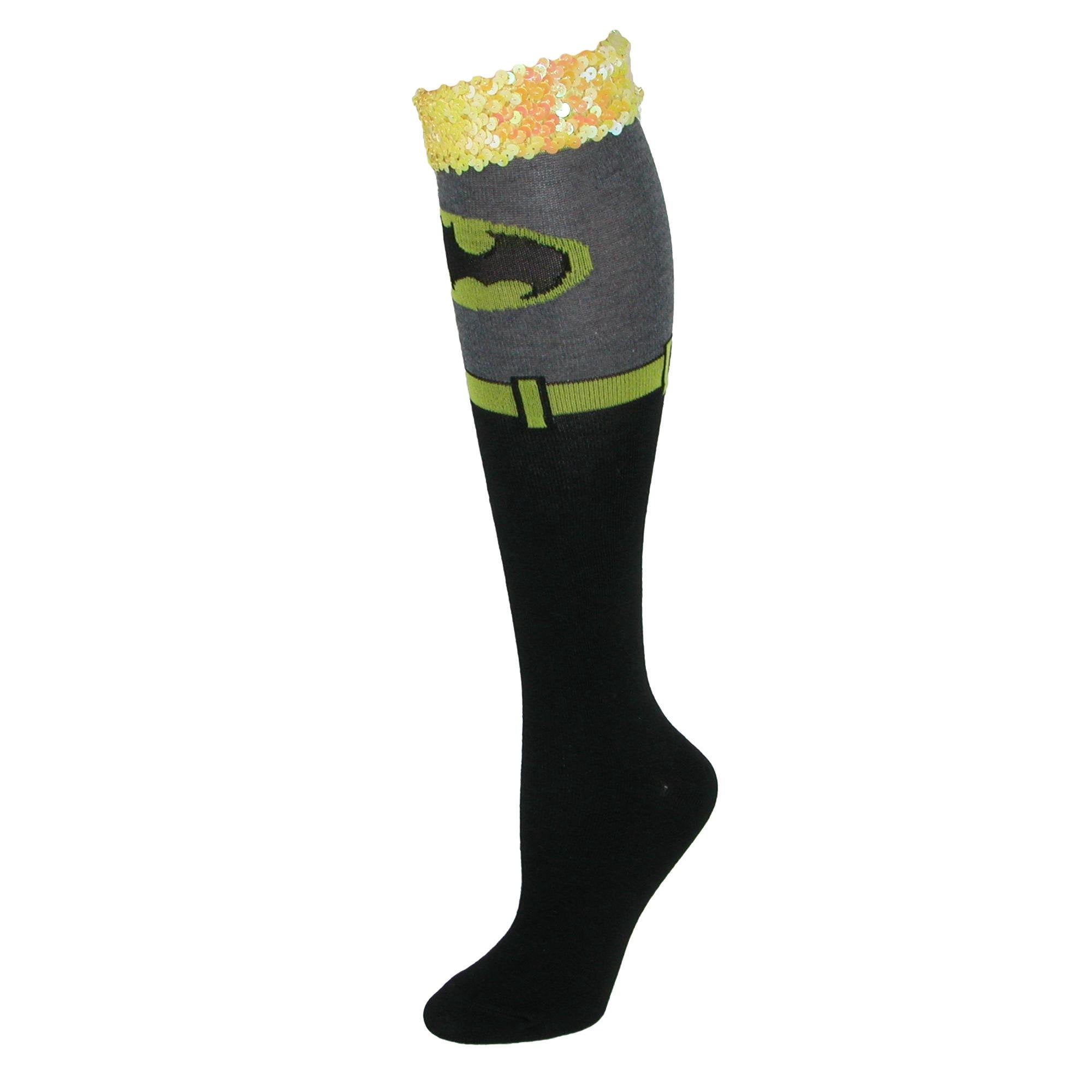 Batman Knee High Sequin Women's Socks - Walmart.com