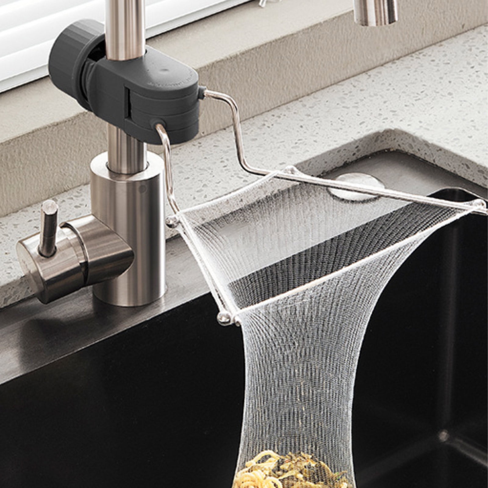 Kitchen Sink Strainer Basket With Sink Net Bag And Stainless Steel ...