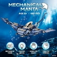 GZBricker Mechanical Manta Building Sets Compatible with Lego Animal ...