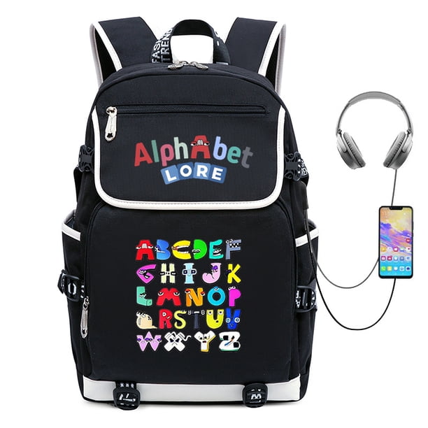 Student Schoolbag Alphabet Lore Peripheral Backpack Computer Bag ...