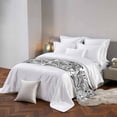 Abstract Art Bed Runner King Size Black and White Collage Art Torn ...