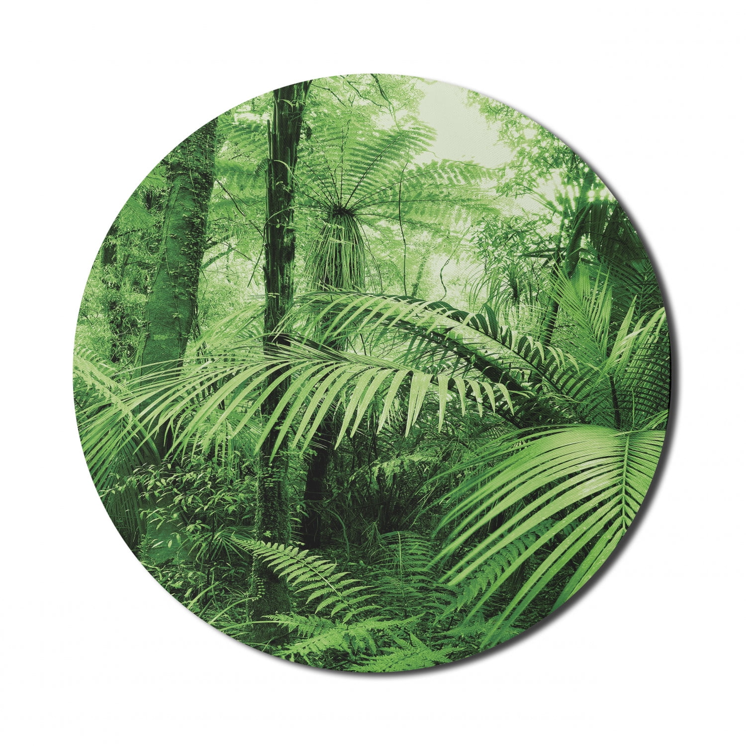 Rainforest Mouse Pad for Computers, Palm Trees and Exotic Plants in ...