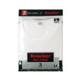 6 Pack Knocker Men's 100% Cotton White A-Shirts (Sizes S-3XL) - Walmart.com