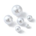 5 Style Plastic Imitation Pearl Beads Round White 4~12mm Hole: 1.6~2 ...