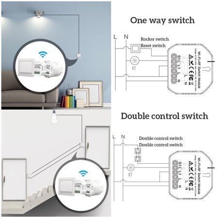 Smart Switch Wi-Fi Universal Switch receiver; remote control Module ...