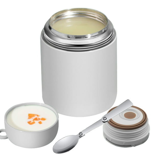 500ml Vacuum Insulated Soup Flask Leak-proof 316 Stainless Steel Food ...