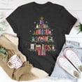 Christmas Library Tree Librarian And Book Lover Xmas Pjs Tshirt ...