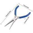 5.5 Inch Long Chain Nose Pliers Jewelry Pliers Carbon Steel Long Chain ...