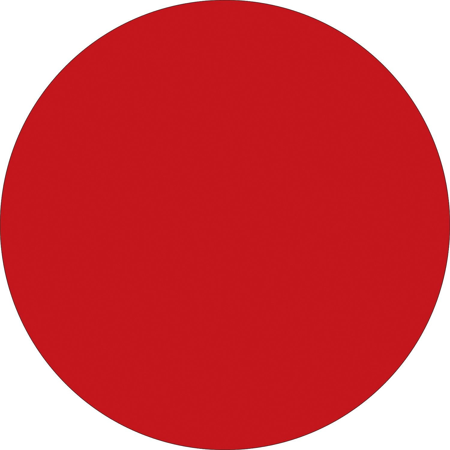 Tape Logic Inventory Circle Labels 1/2" Red 500/Roll DL690A - Walmart.com