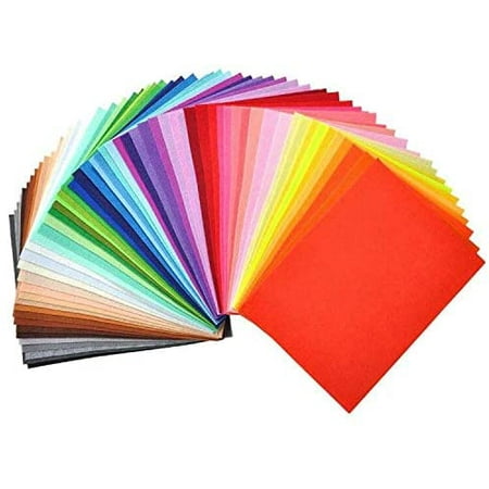 Felt Fabric, 40 Pcs Multi-Color Nonwoven Felt Fabric Soft Felt Sheet ...
