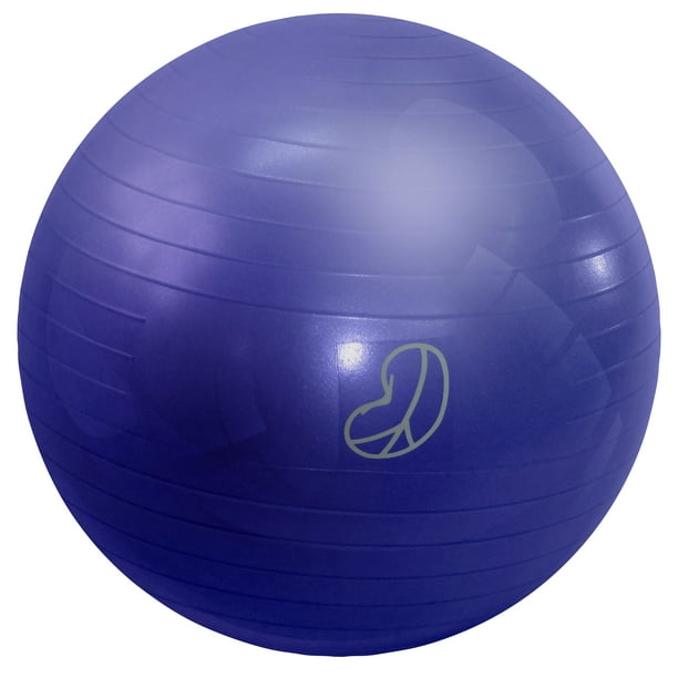 Bean Products Burst-Resistant Gym Exercise Ball - Grape - Walmart.com ...