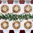 15.4 Inch Round Woven Placemats set of 1 for Dining Table Washable Heat ...
