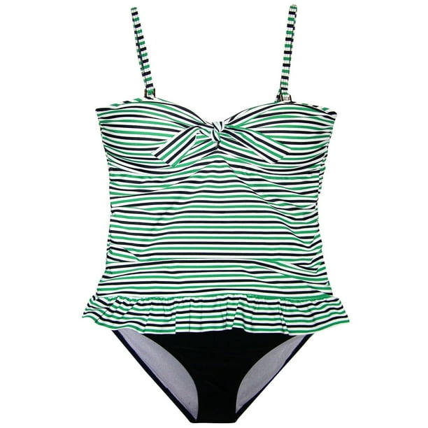Marina West - Marina West Women's Retro Ruffle Tankini Bikini Swimsuit ...
