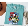 Teeso Commemorative Fishing Shirt, 250th Anniversary Graphic, Patriotic ...