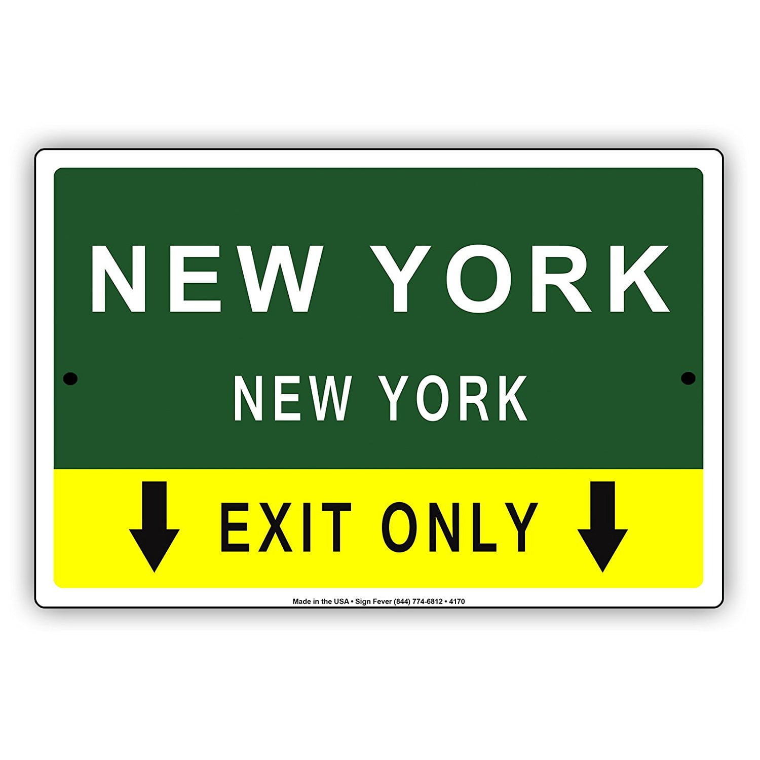 New York New York Direction Way Road Signs Alert Caution Warning ...