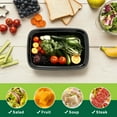 TINANA Meal Prep Containers, 50 Pack 32 oz Plastic Food Storage Bento ...