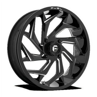 Fuel D755 Reaction 15X8 5X139.7 -18Et 125.1Cb Gloss Black Milled With ...