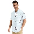 Men's Short Sleeve Button Down Shirt, Wrinkle Free Casual Summer Beach ...